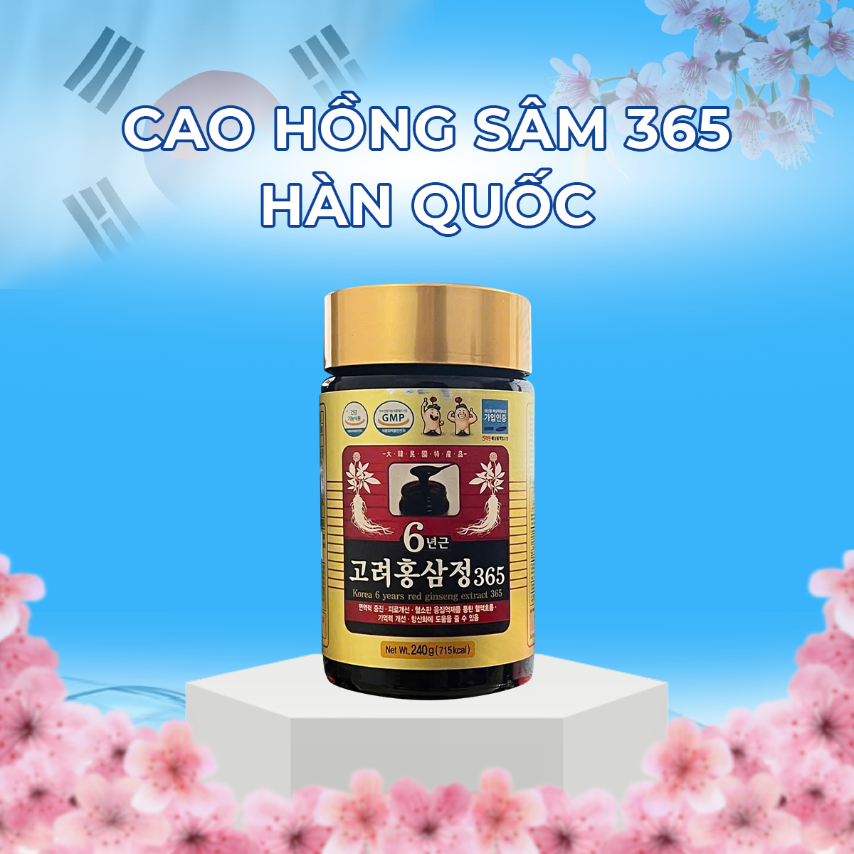 Cao Hồng Sâm 4 Lọ 365 - MLA Group